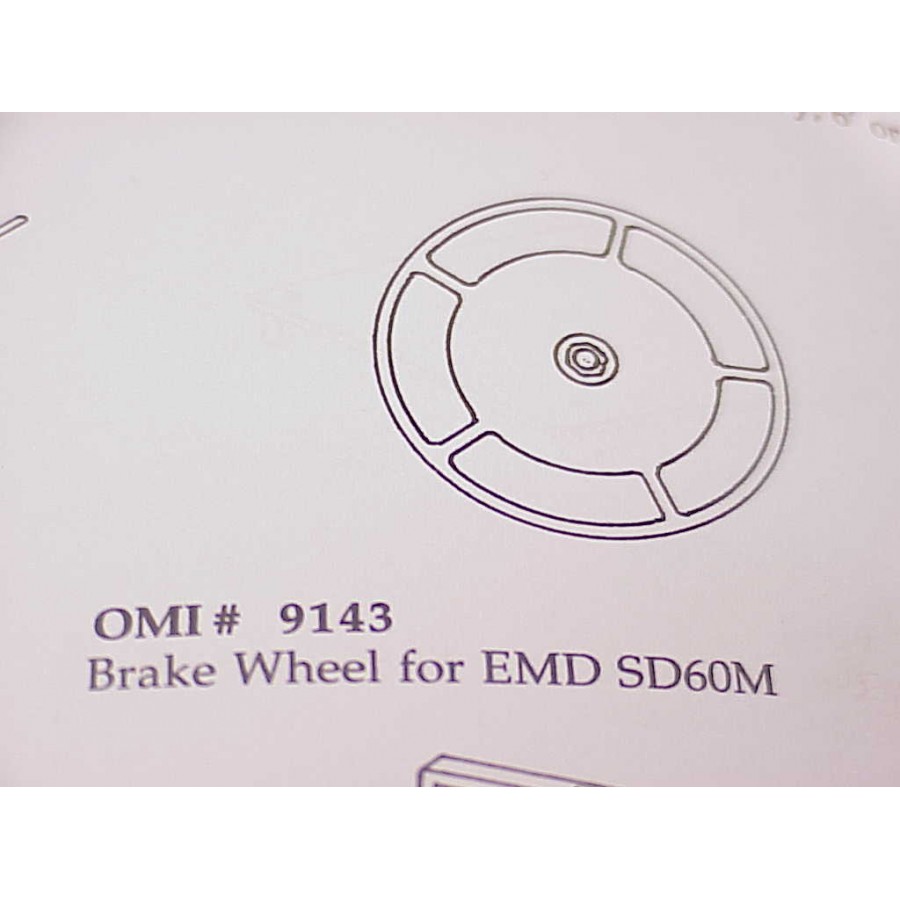 9143 -HO Brake Wheel EMD SD60M, Eureka - Pkg.1