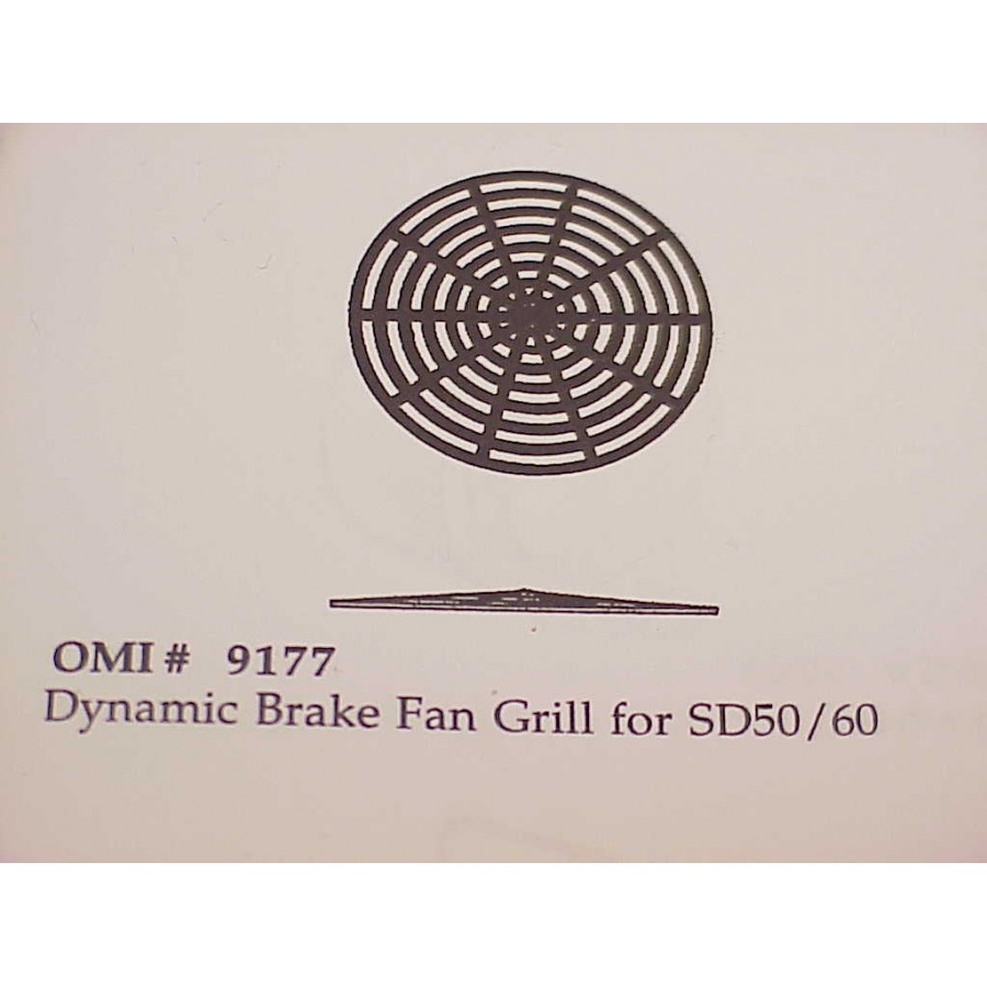9177 -HO Diesel ,Fan Grill, dynamic brake for SD50/60 - Pkg. 2