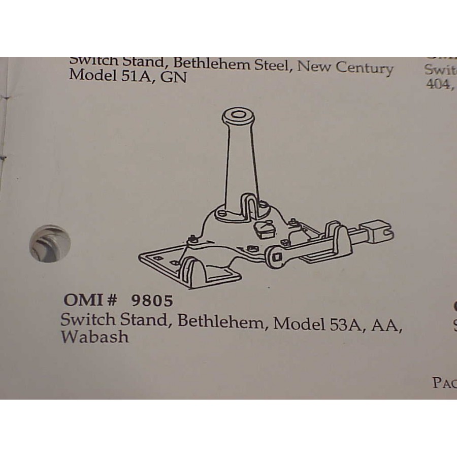 9805 -HO Switch Stand, Bethlehem, model 53A, AA, Wabash - Pkg. 1