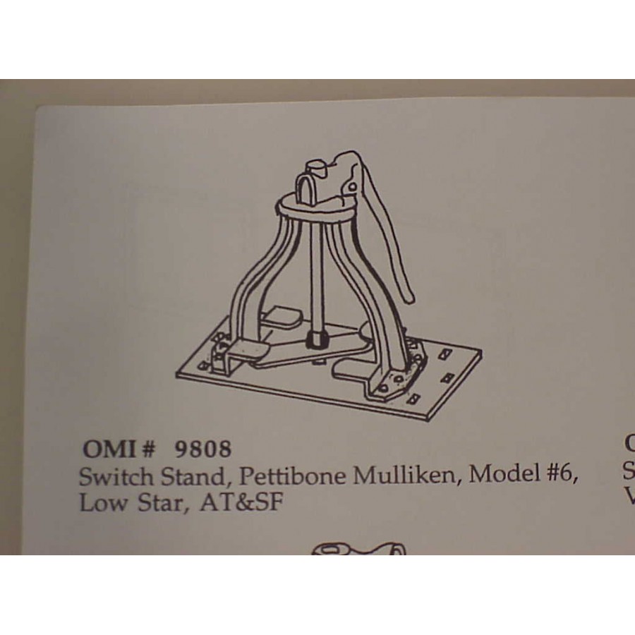 9808 -HO Switch Stand, Pettibone Mulliken, model #6, low star, AT&SF ...