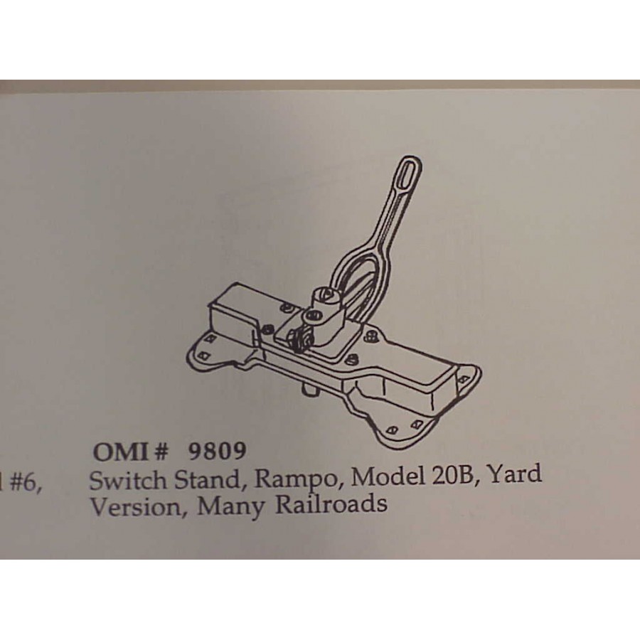 9809 -HO Switch Stand, Rampo , model 20B, yard verison, many railroads ...