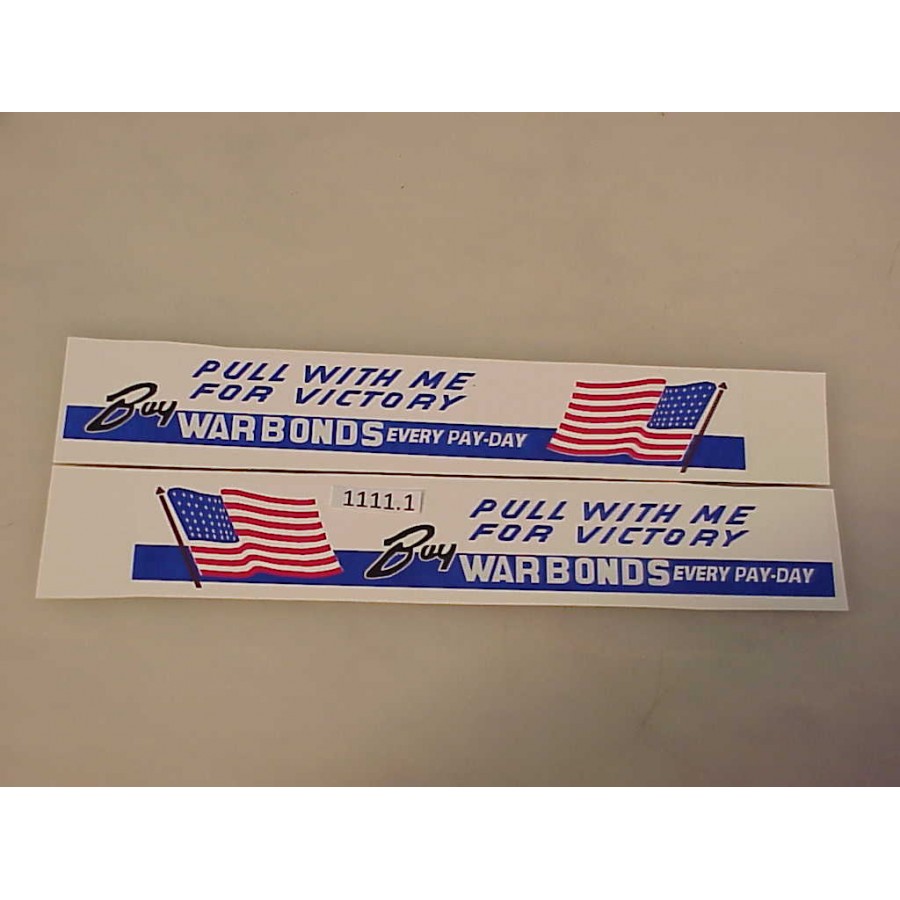 1111-1 - HO Scale - Steam Loco Decals, PSC KCS "War Bonds" tender logo ...