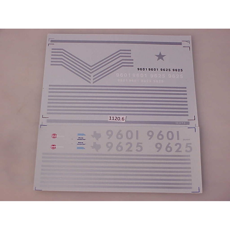 1120-6 - HO Scale - Overland Diesel & Turbine Decals, PTRA Mk1500D ...